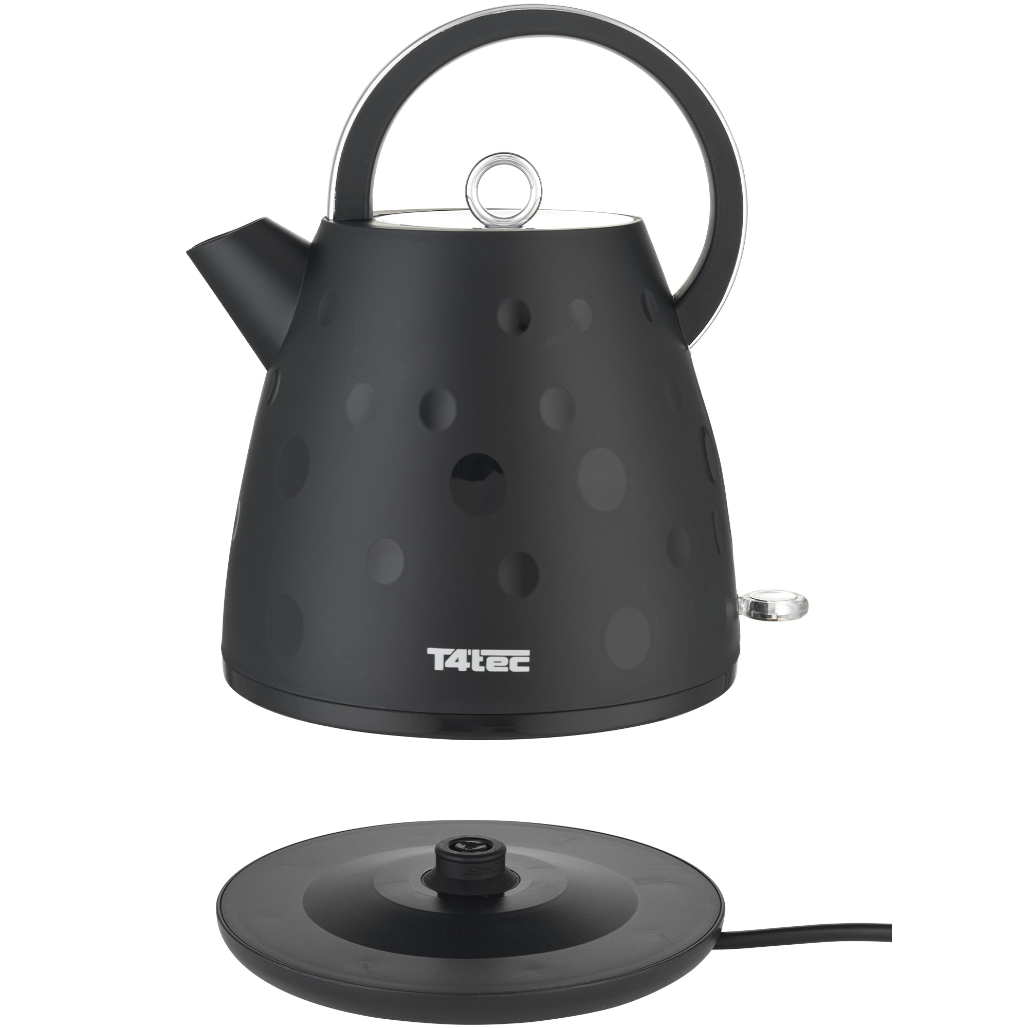T4tec British Design | Black Glass Fast Boil Cordless Kettle – t4tec